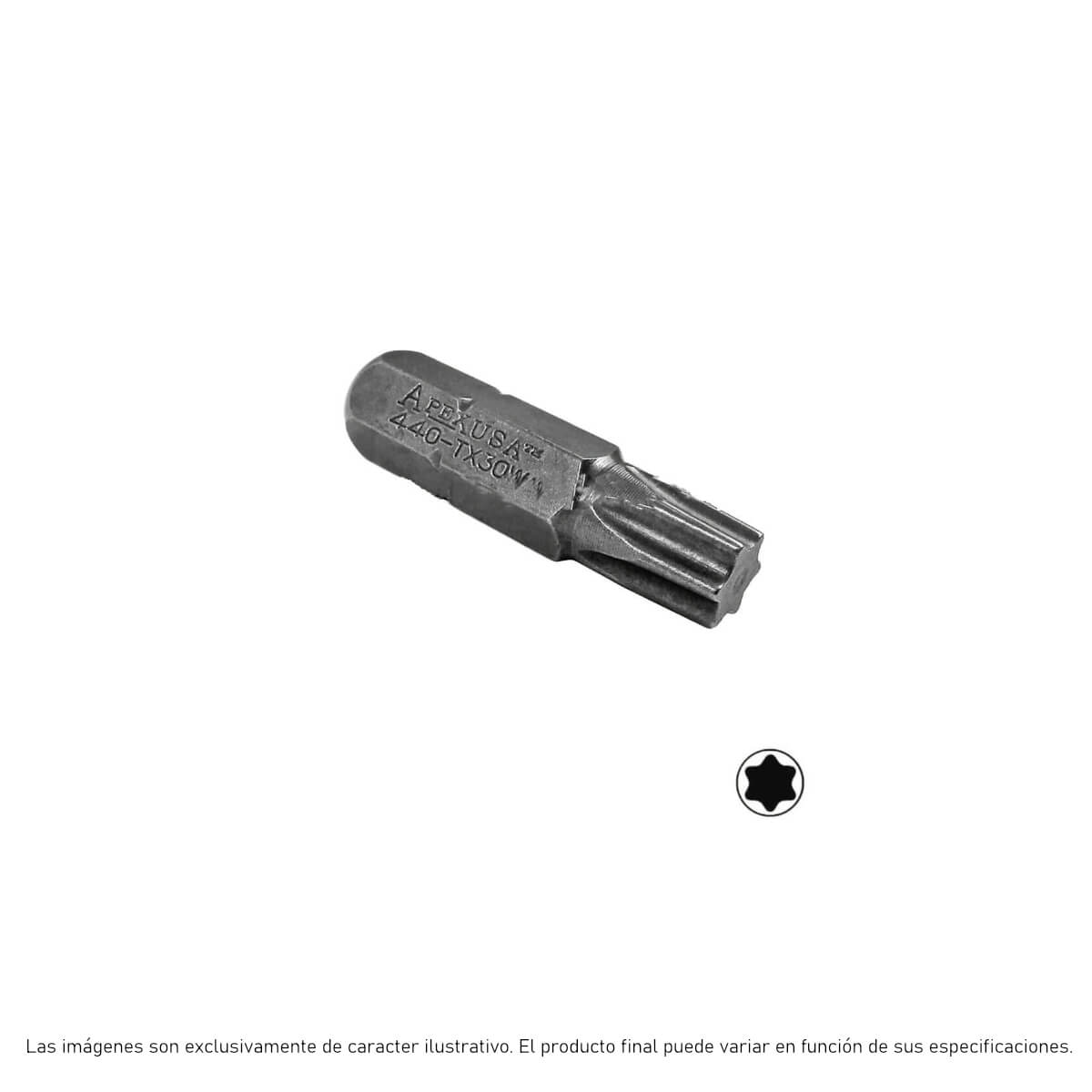 440-TX-30X - Apex - Punta Torx T-30 - Inserto Hex 1/4" - CHC – Clemente ...